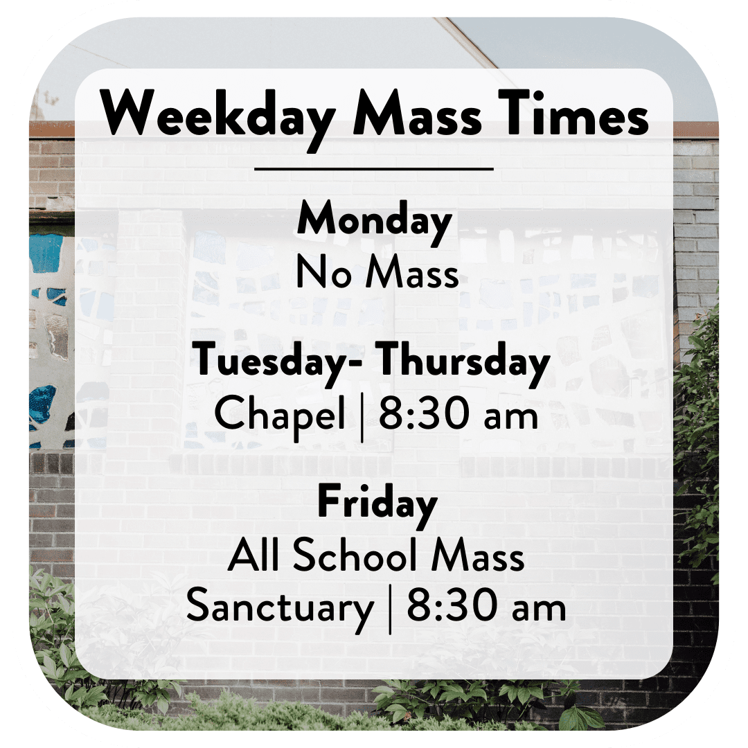 Mass Schedule – Holy Spirit Parish